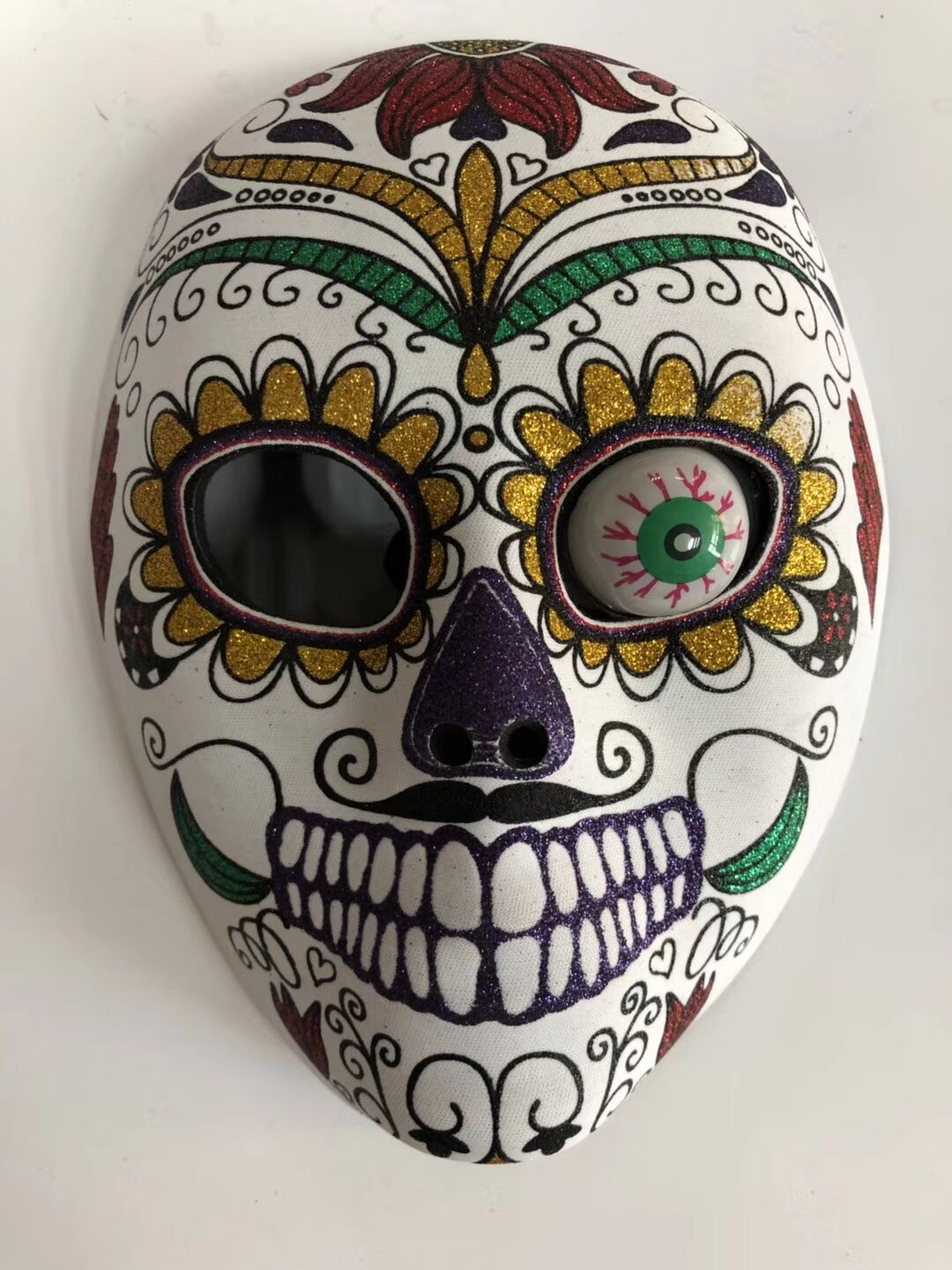 Day Of The Dead Mask Sugar Skull Full Face Mask Mexican Masquerade Mask 